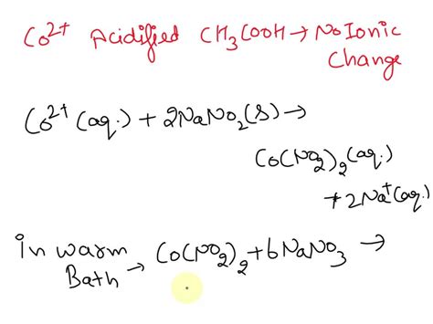 Solved What Are The Ionic Equations When Co2 Is Acidified Using