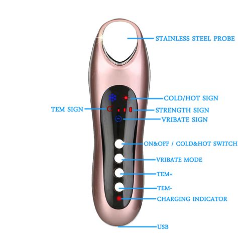 New Ultrasonic Ion Face Lift Facial Massag Device Skin Cleaning Chile