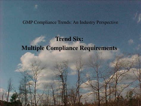 PPT GMP Compliance Trends An Industry Perspective PowerPoint