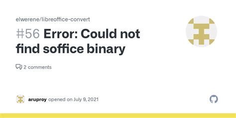 Error Could Not Find Soffice Binary · Issue 56 · Elwerenelibreoffice