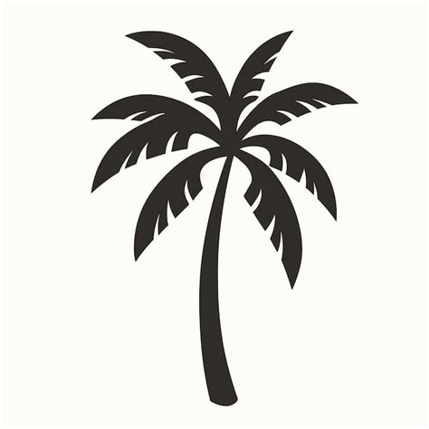 Premium Vector Palm Tree Isolated On White