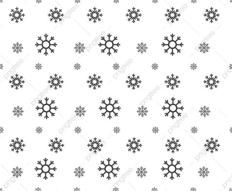 Snowflake Pattern Black And White