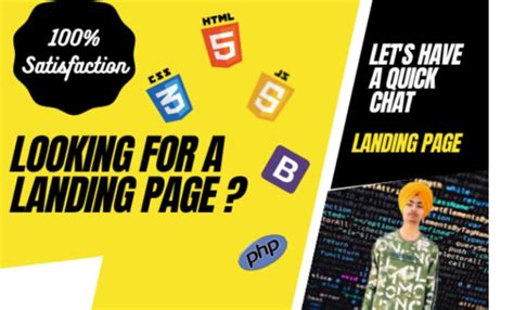 Create A Modern Responsive Html Landing Page By Jkdeveloper Fiverr