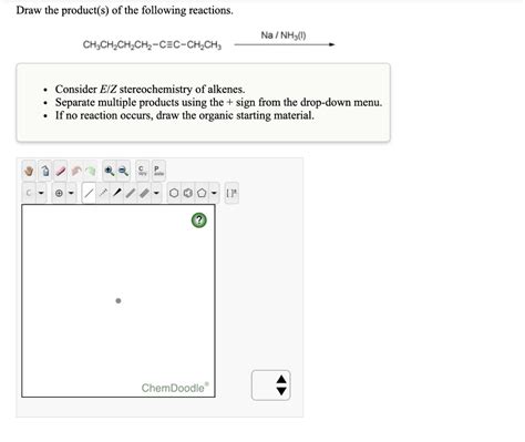 Solved Draw The Product S Of The Following Reactions 1 Chegg Com