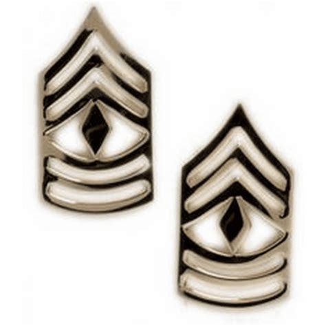 Us Army First Sergeant Gold Collar Rank Insignia
