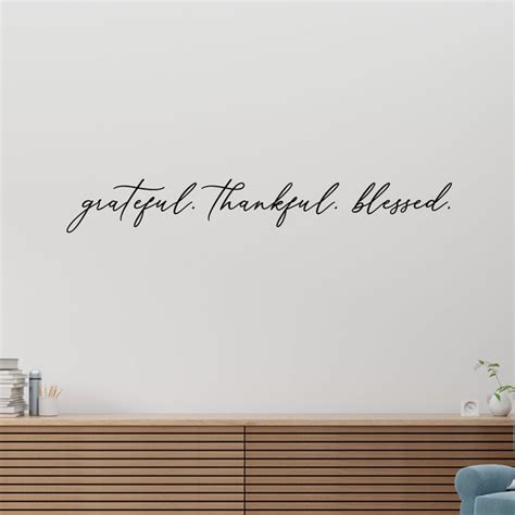 Thankful Wall Decal Etsy