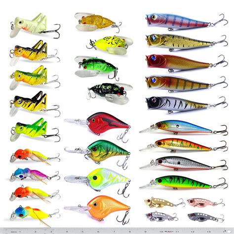 Xblack Hard Fishing Lures Set Minnow Popper Jointed Vib Shrimp