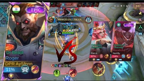 TUTORIAL ROTASI DAN FARMING ROGER JUNGLER LAWAN HAYABUSA DI RANKED