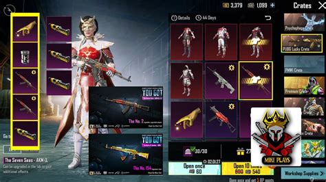 Seven Seas Akm Unlocking Best Lucky Crate Opening Only 500uc In Pubg