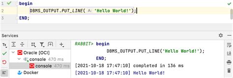 Output And Results Datagrip Documentation