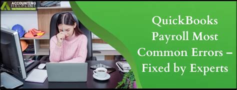 QuickBooks Payroll Most Common Errors Fixed By Experts