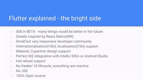 cross platform app development with flutter ppt