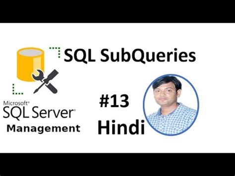 SQL SubQueries In Hindi MSSQL Day 13 YouTube