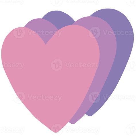 Cute Purple Heart 28078963 Png