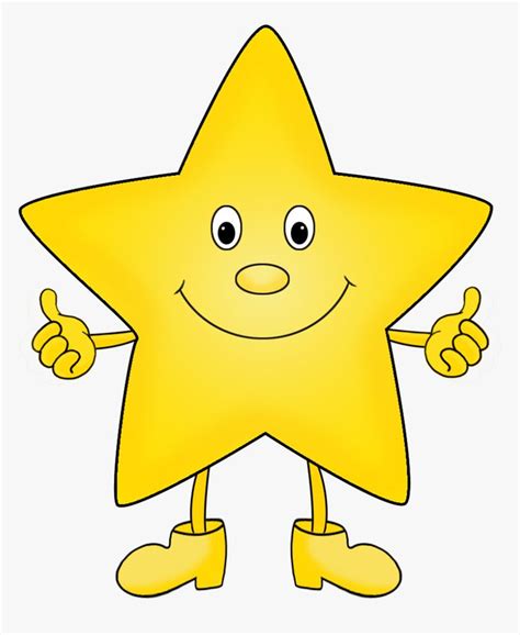 A Yellow Star With One Hand And Two Legs