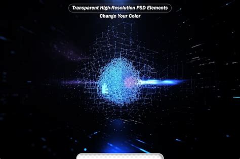 Premium Psd Abstract Connection Dots Technology Background Digital Theme