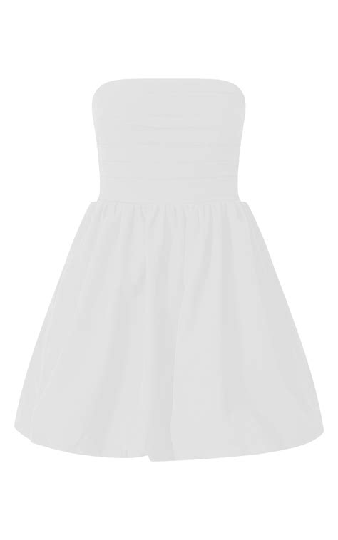 Shaima Mini Dress Strapless Dress In White Showpo