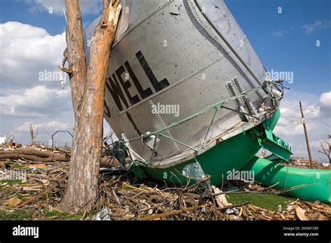 The City Well After A Tornado In Greensburg Kansas USA After The