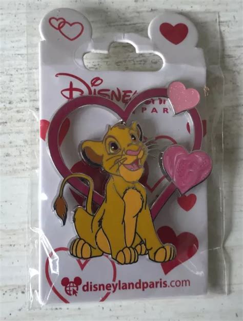 Pins Pin Disney Disneyland Paris Dlp Le Roi Lion Simba Amoureux Saint Valentin Eur 899