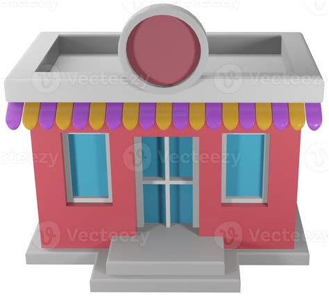 3d Illustration Render Building Layout Pavilion Or City Office 26796457 Png