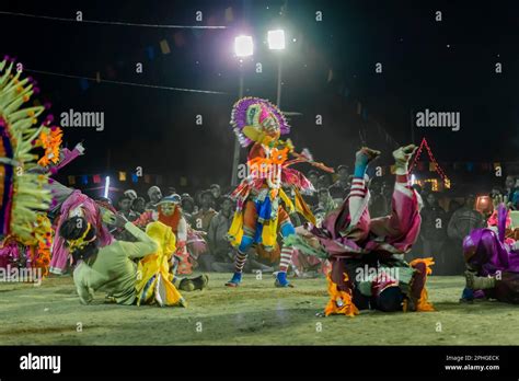 Purulia West Bengal India 23rd December 2015 Chhau Dance Or Chhou