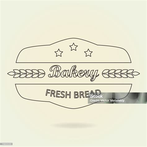 오래 된 또는 빈티지 스타일의 빵집 배지 또는 레이블 밀 기호가 있는 신선한 빵 디자인 요소입니다 벡터 일러스트입니다 고급에 대한 스톡 벡터 아트 및 기타 이미지 Istock
