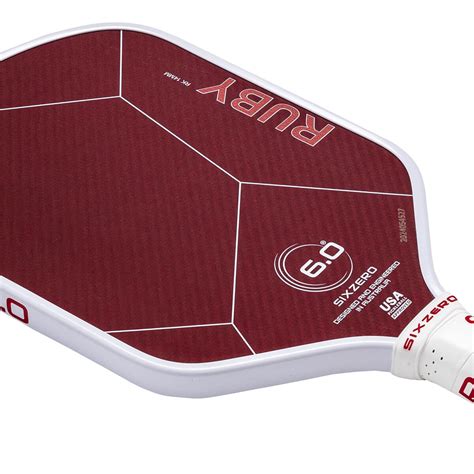 Six Zero Ruby 14mm Aramid Fiber Pickleball Paddle