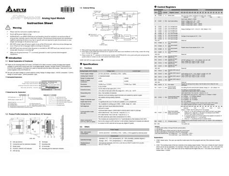 Delta Analog Input Module Dvp04ad H2 At ₹ 12000 Piece In Chennai Id