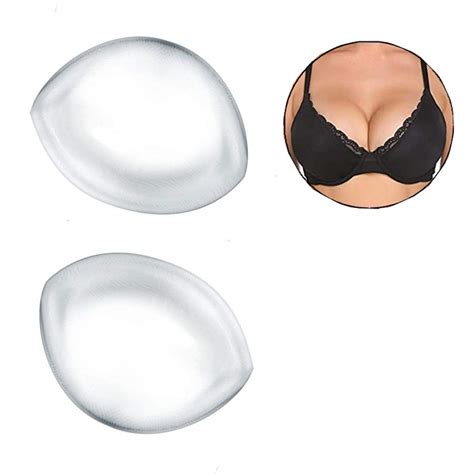 Clear Silicone Triangle Gel Breast Enhancers Push Up Pads For Bikini