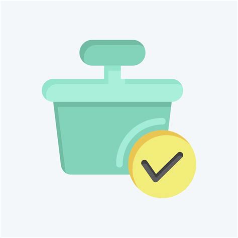 Icon Verification Related To Contactless Symbol Flat Style Simple