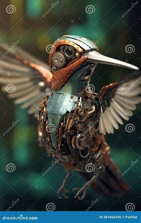 Bird Robot Mascot Logo Design Cartoon Vector 252985113