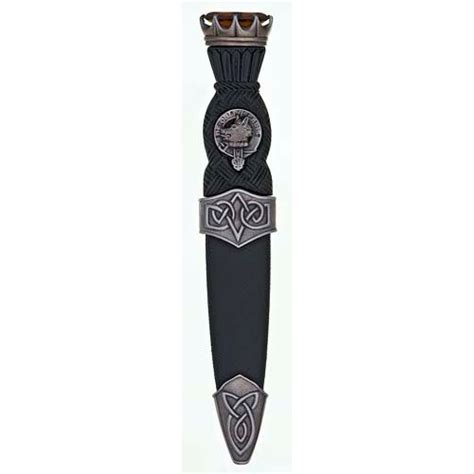 Scottish Knife Sgian Dubh Scottish Clan Crest Sgian Dubh Crawford