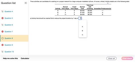 Solved Three Activities Are Candidates For Crashing On A