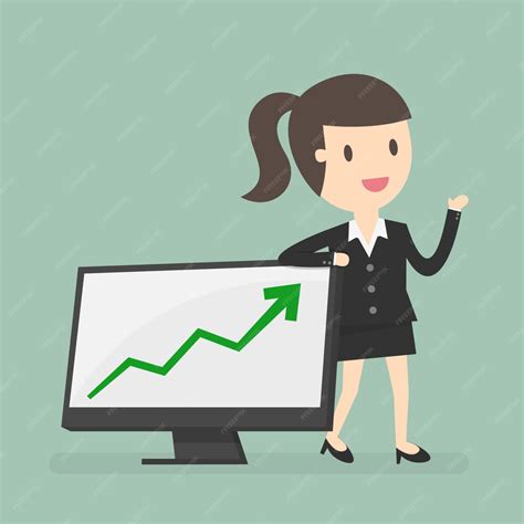 차트와 사업가 무료 벡터