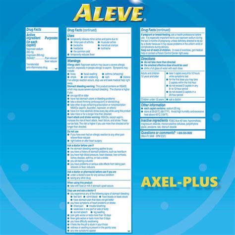 Aleve Label