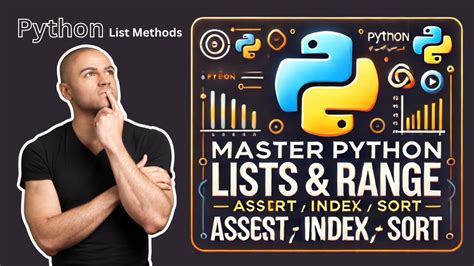 Python Lists And Ranges Master The Most Important Tools Youtube