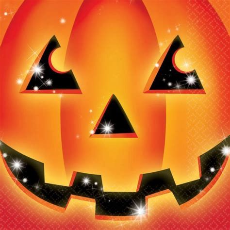 Салфетки Тыква 20 аксессуары для Halloween купить всё для Хэллоуина