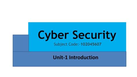 Cyber Security Unit 1pptx