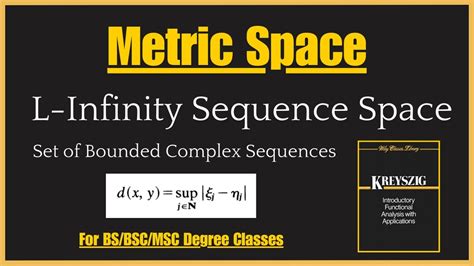 L Infinity Sequence Space Complex Bounded Sequence Metric Space Functional Analysis Youtube