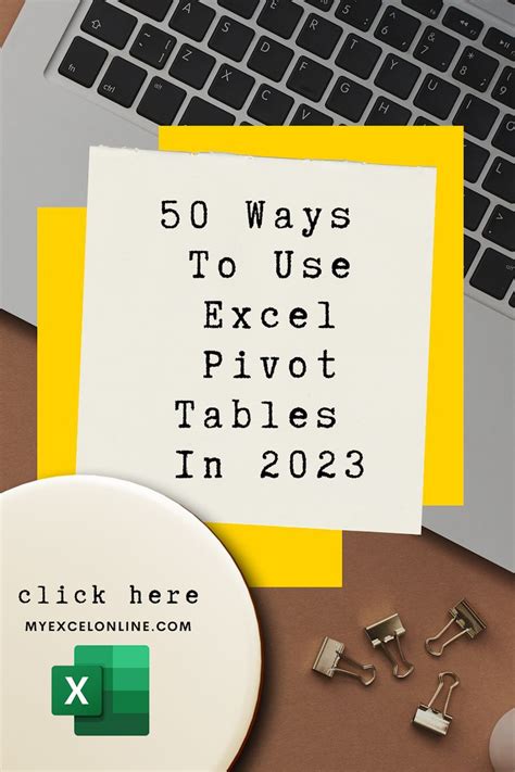 50 Things You Can Do With Excel Pivot Table Myexcelonline Microsoft Excel Tutorial Pivot