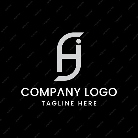 Carta Inicial Fj Diseño Del Logotipo Signo De Símbolo Moderno Creativo