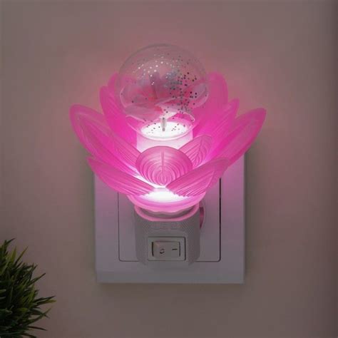 Купить Risalux, Ночник "Розовый цветок" LED 8х8х12 см, От сети 220В по ...