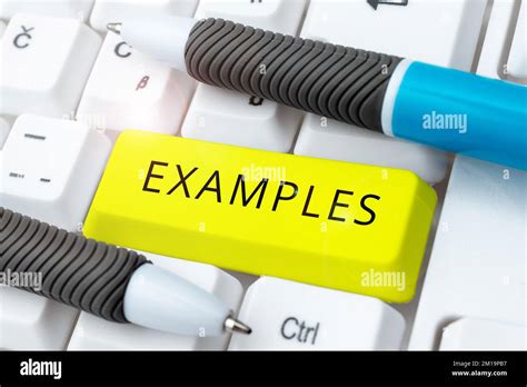 Text Caption Presenting Examples Word For Photo Sample Model To Follow