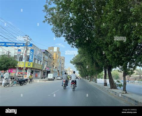 Main Landhi Korangi Road Karachi City Traffic At Working Hours