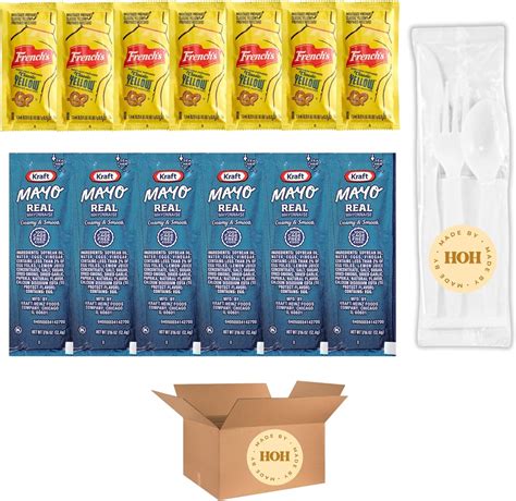 Condiment Packets 50 Total Packets 25 Counts Of French