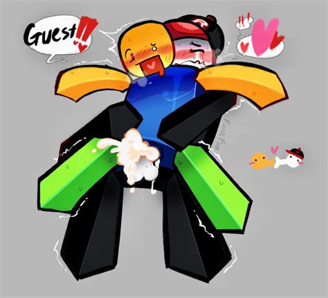 Rule 34 Billybloxxer Blocky Body Blush Closed Eyes Cum Cum Inside Funkfun Guest Roblox