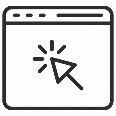Browser Click Internet Page Website Web Webpage Icon Download
