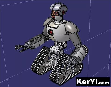 Terminator履带机器人模型3d图纸 Step格式 Keryi