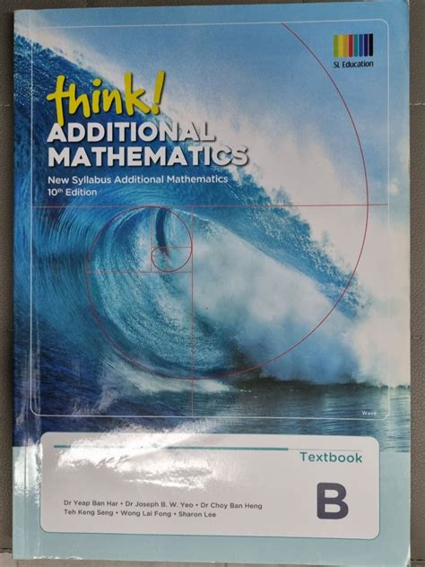 Think Additional Mathematics Book B Hobbies And Toys Books And Magazines