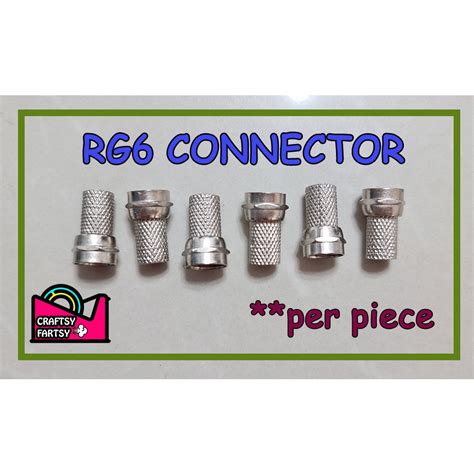 Per Piece Rg 6 Coaxial Cable Connector Rg6 Connector Rg 6 Cable